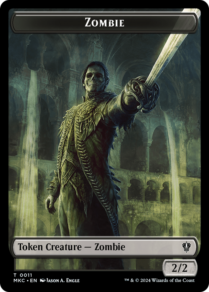 Vizier of Many Faces // Zombie Double-Sided Token [Murders at Karlov M